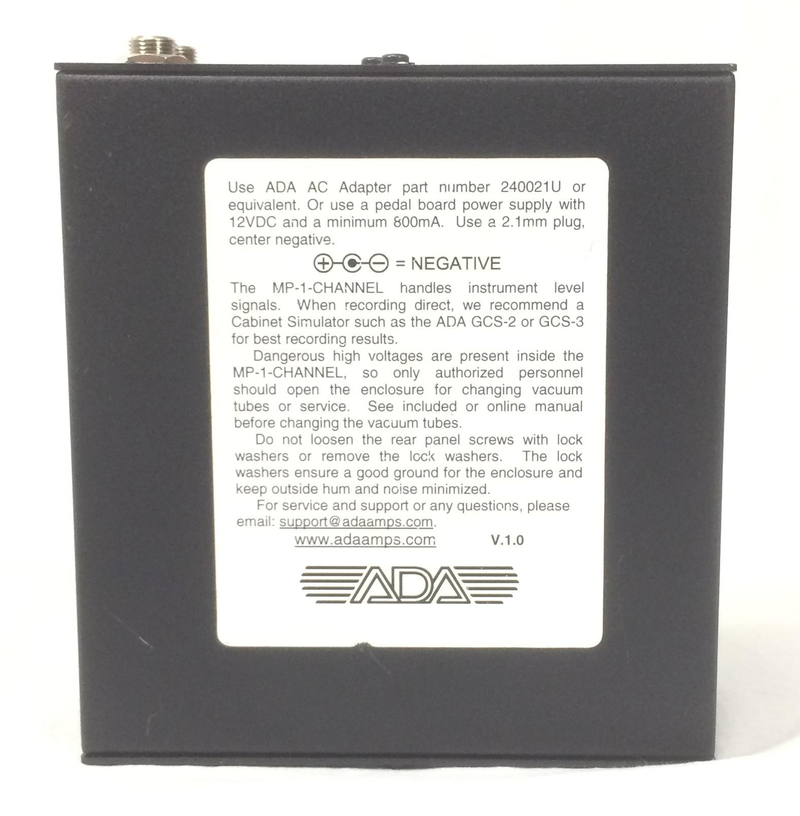 ADA MP-1 Channel | Effetti ADA Amps