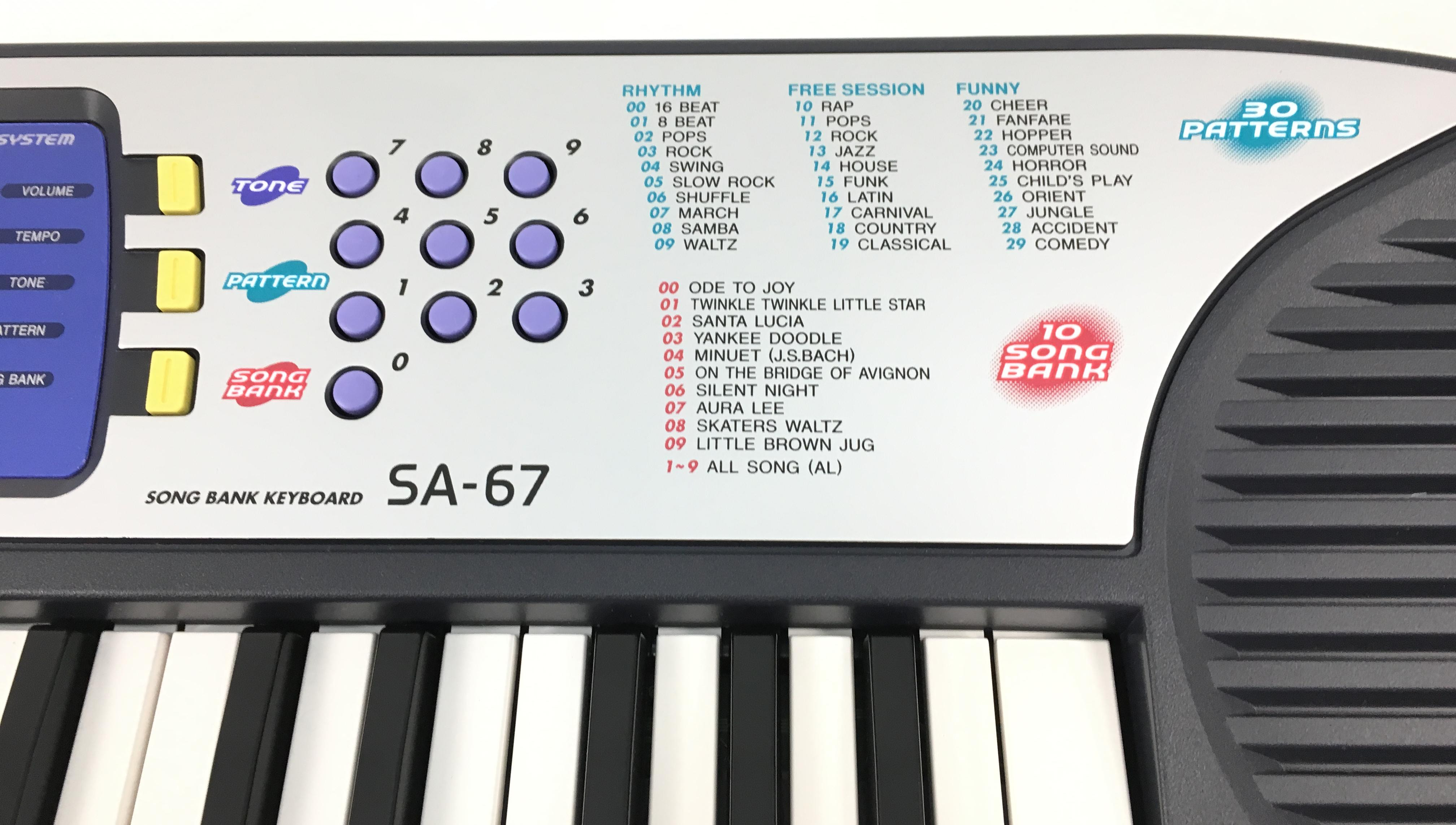 Casio SA-67 con custodia | Tastiere Casio