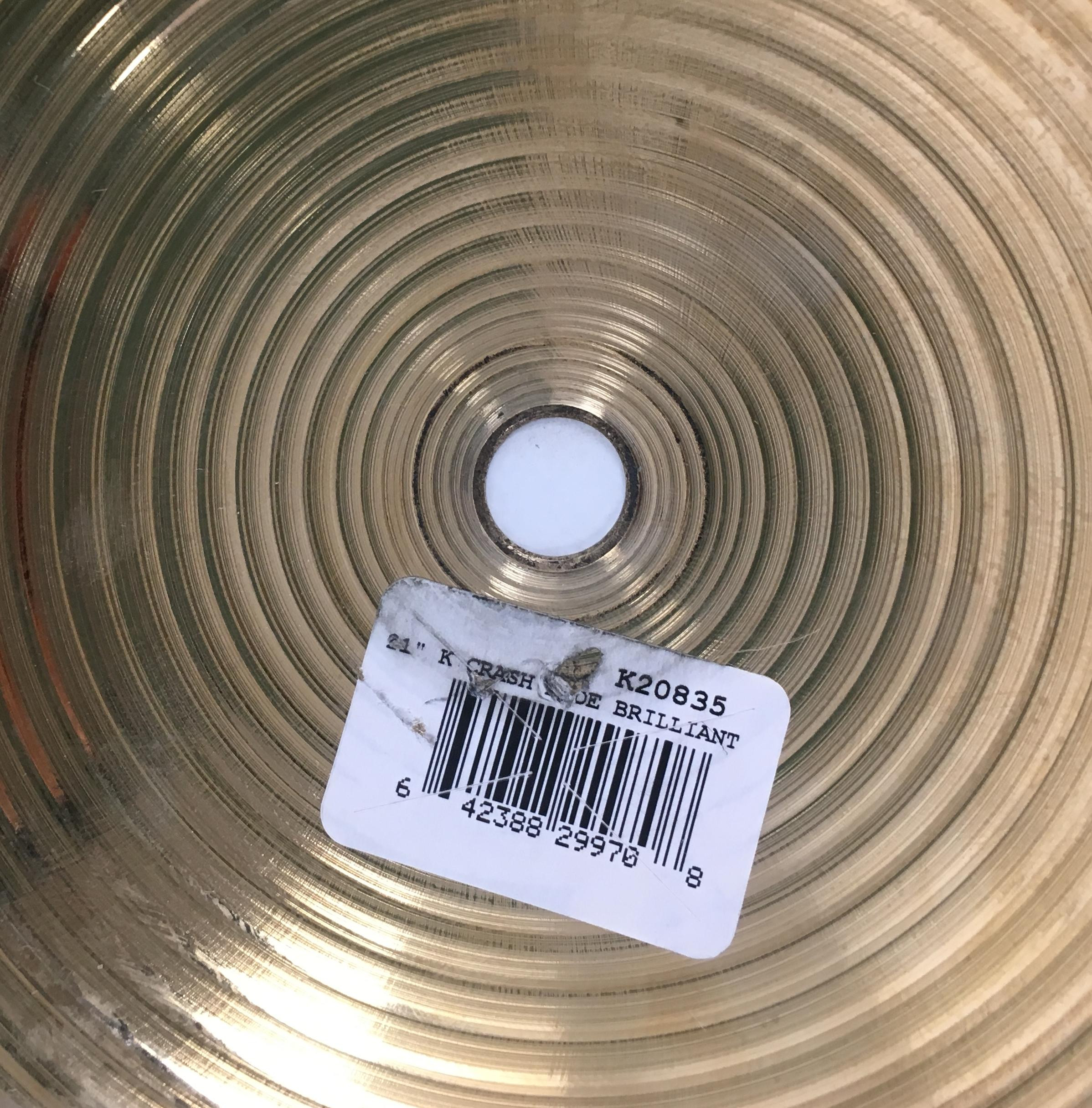 Zildjian K Brilliant Crash Ride 21 | Piatti Zildjian