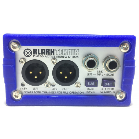Klark Teknik DN200 Stereo DI Box | Accessori Klark Teknik