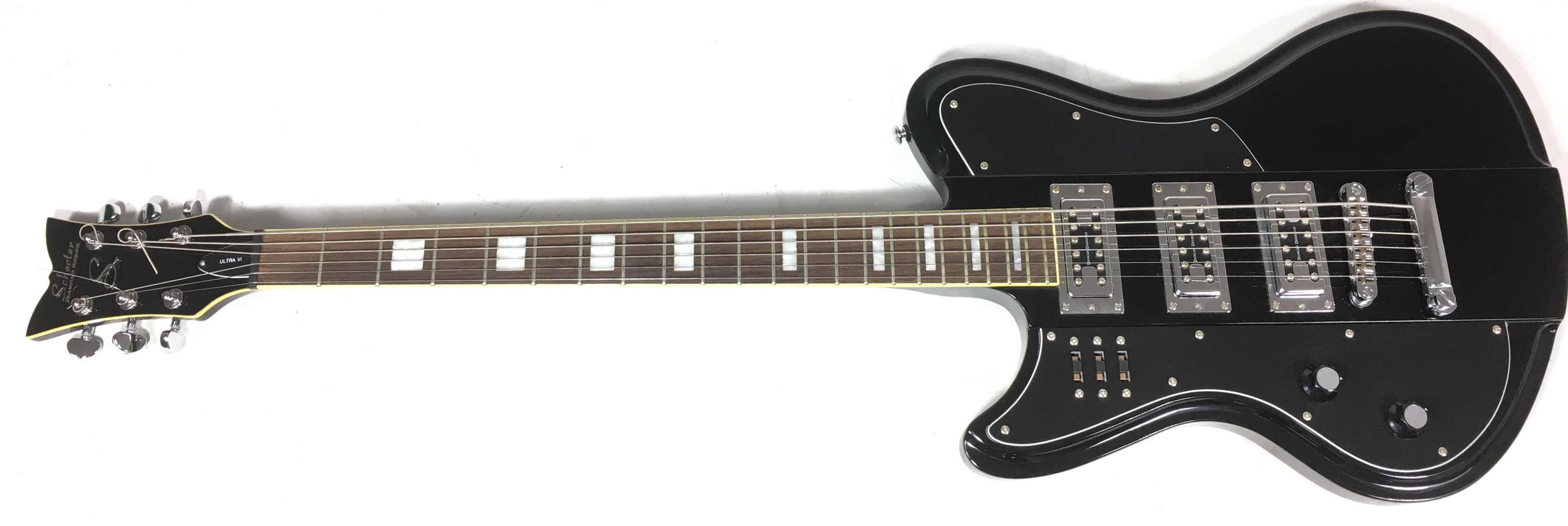 Chitarra Elettrica Schecter Ultra VI Baritona Mancina con custodia ...