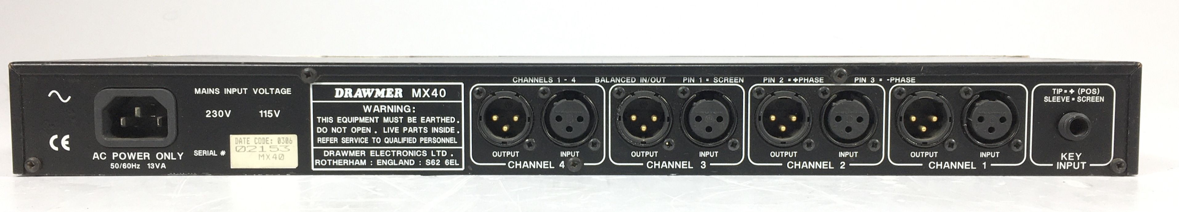 Drawmer MX 40 Quad Punch Gate | Effetti e Processori Drawmer