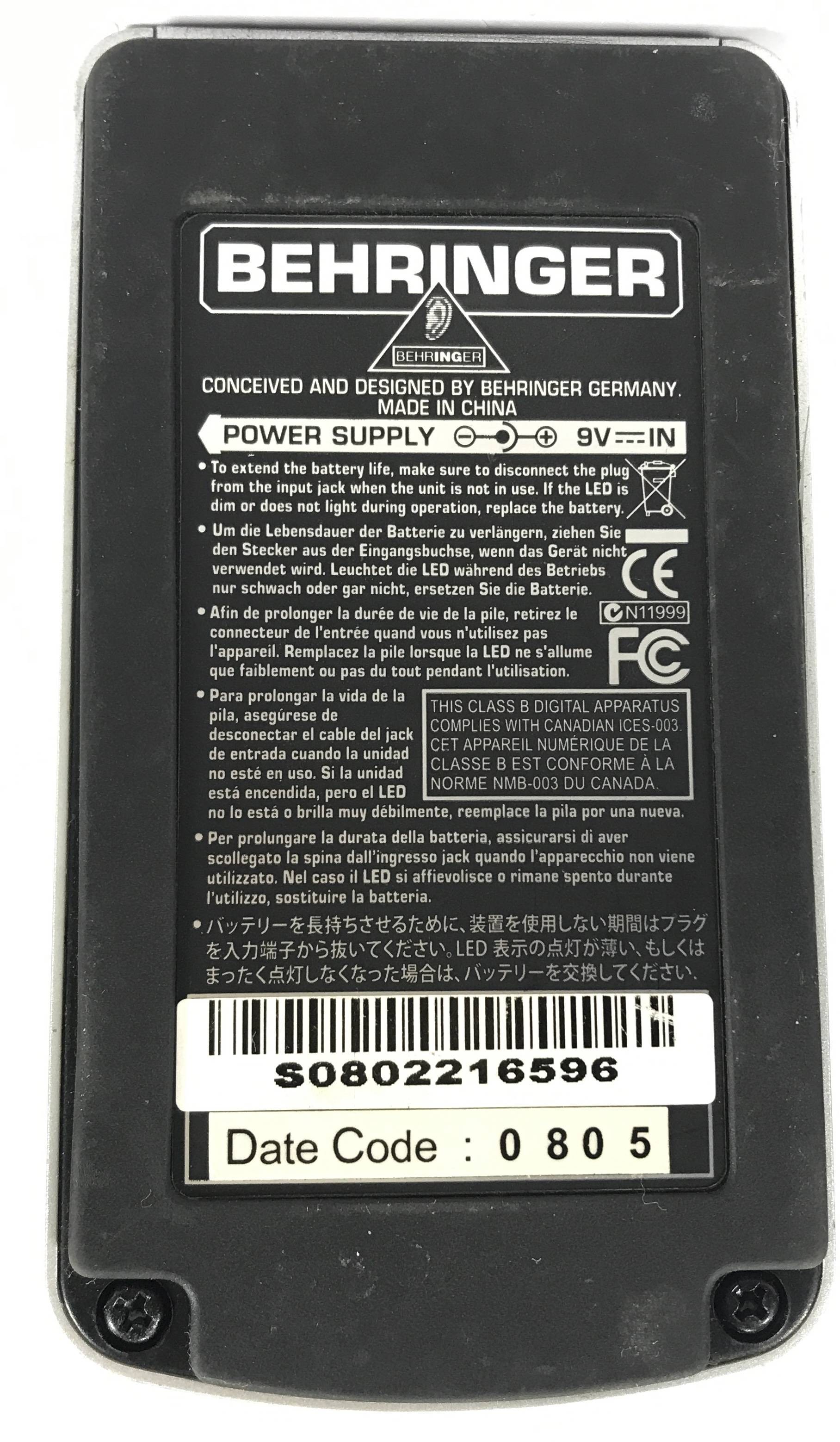 Behringer FX 100 Digital Multi FX | Effetti Behringer