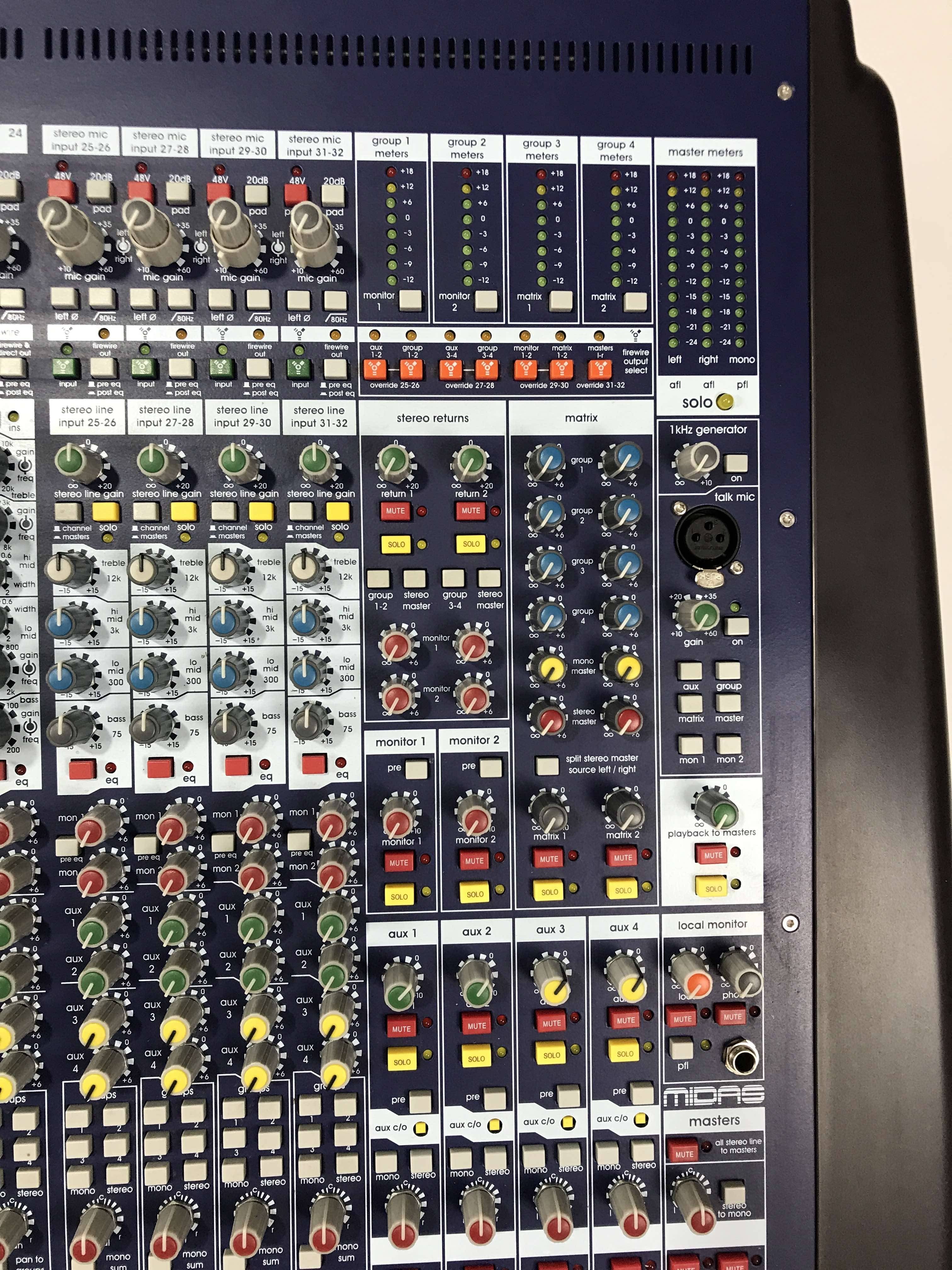 Midas Venice F32 Mixer Analogico Firewire | Schede Audio Midas