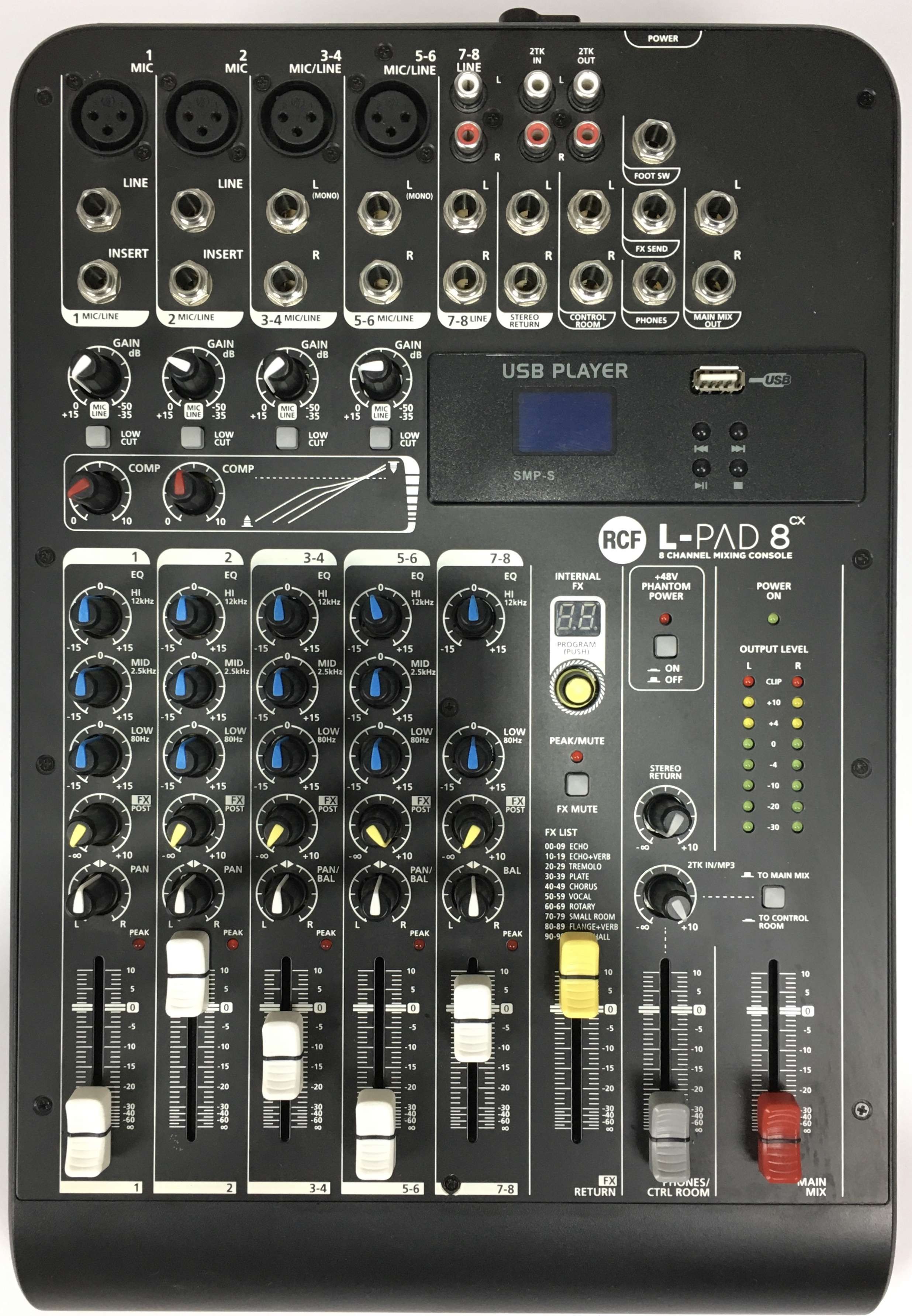 RCF L-Pad 8CX Mixer con effetti e lettore Mp3 | Mixer Rcf