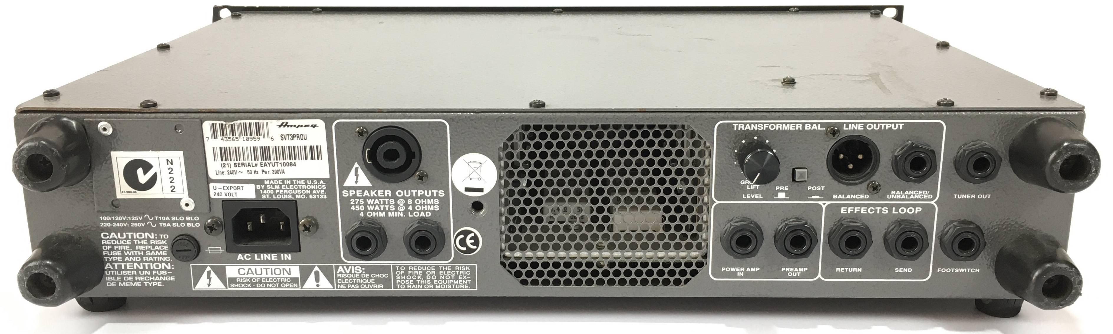 Ampeg SVT-3 Pro made in USA | Amplificatori Ampeg