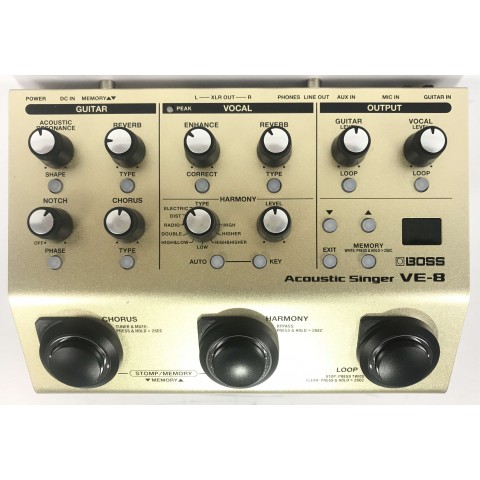 Boss VE-8 Acoustic Singer | Effetti e Processori Boss