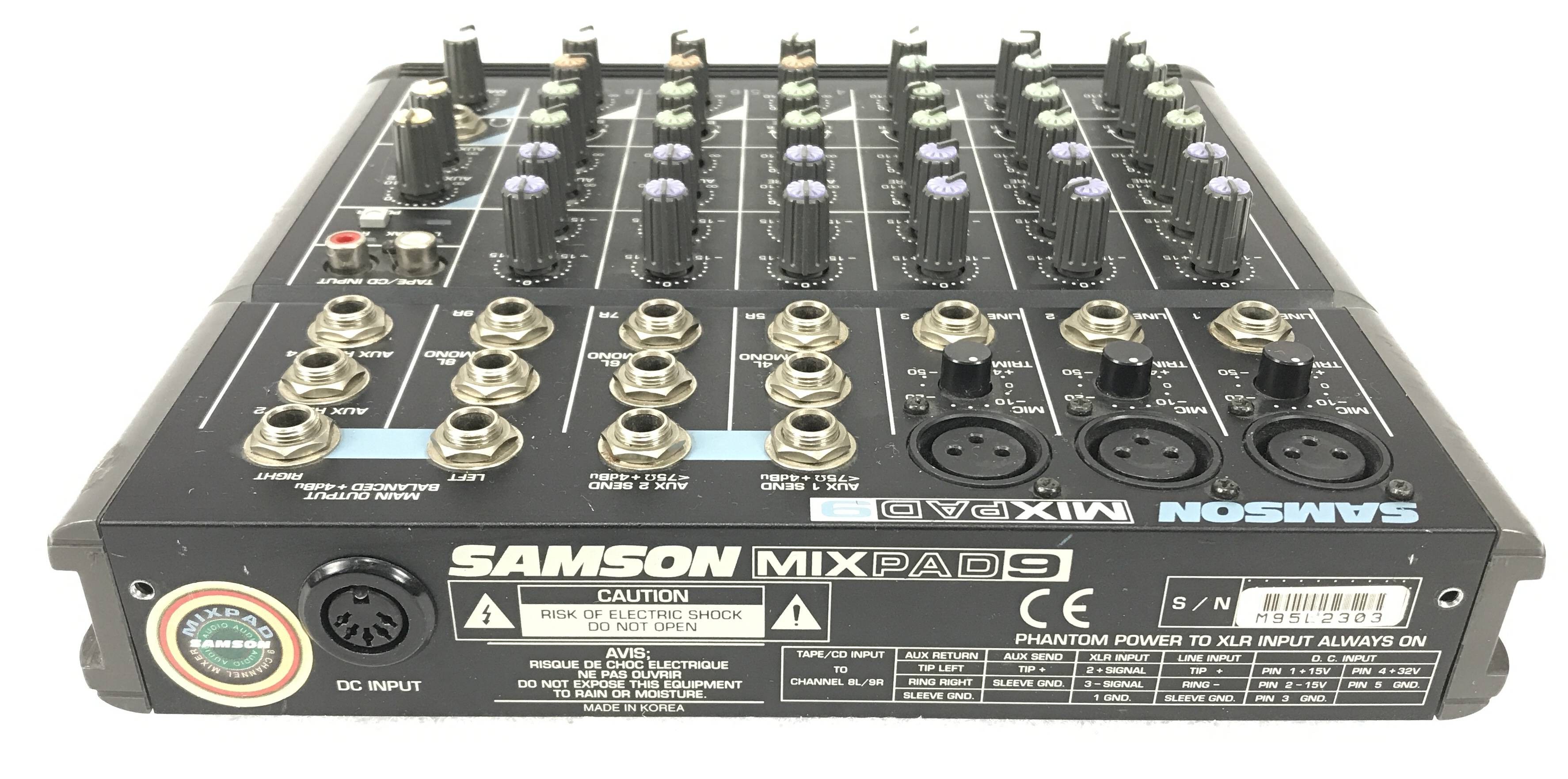 Samson Mixpad 9 | Mixer Samson