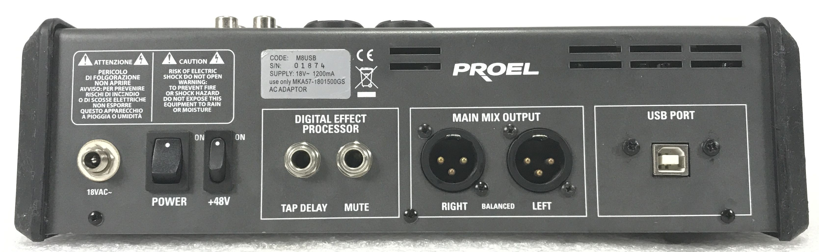 Proel M8 USB | Mixer Proel