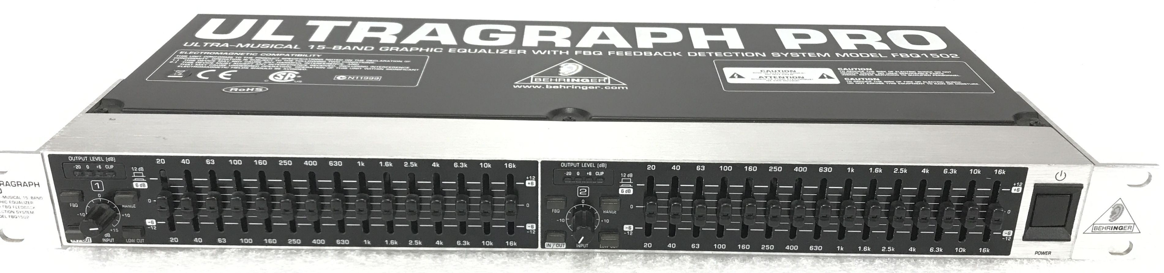 Behringer FBQ1502 Ultragraph Pro Equalizzatore Grafico | Effetti e ...