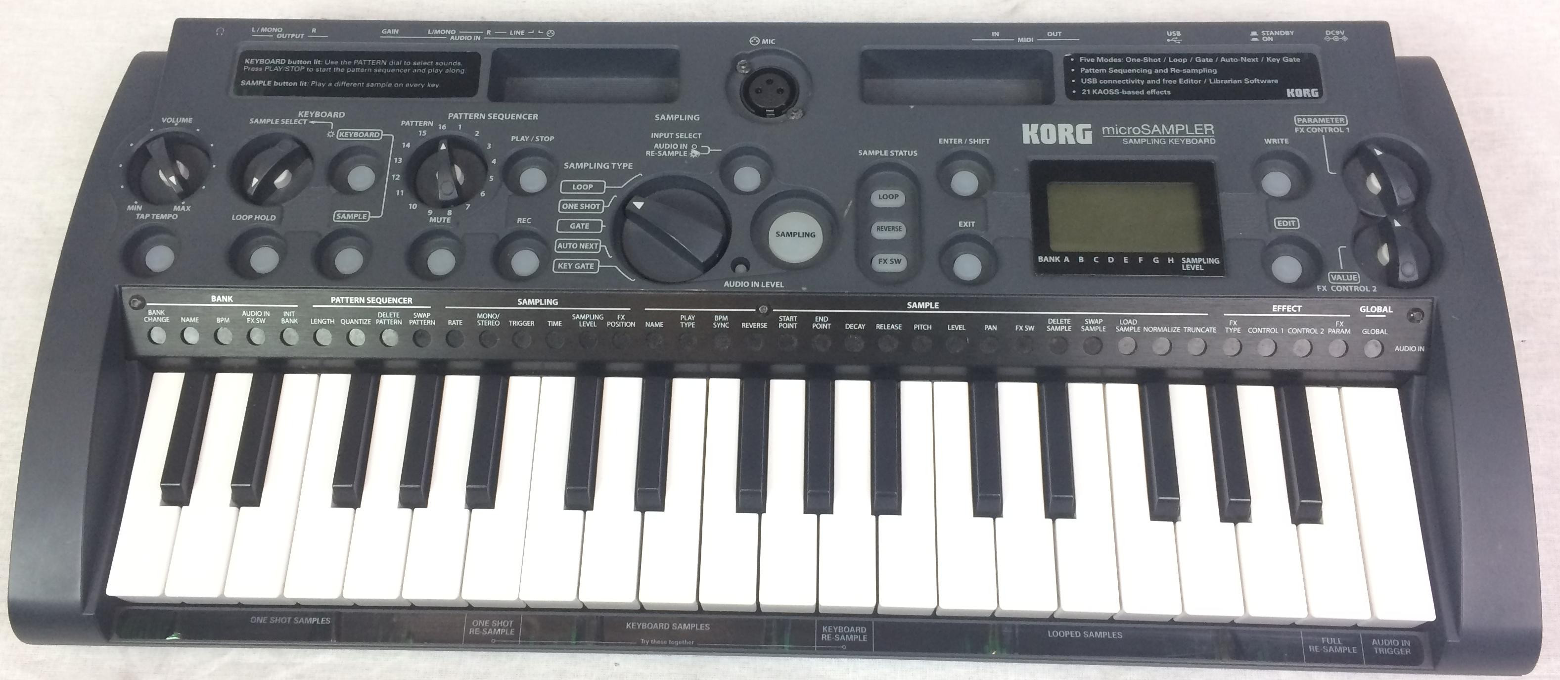 Korg microSampler | Sintetizzatori Korg