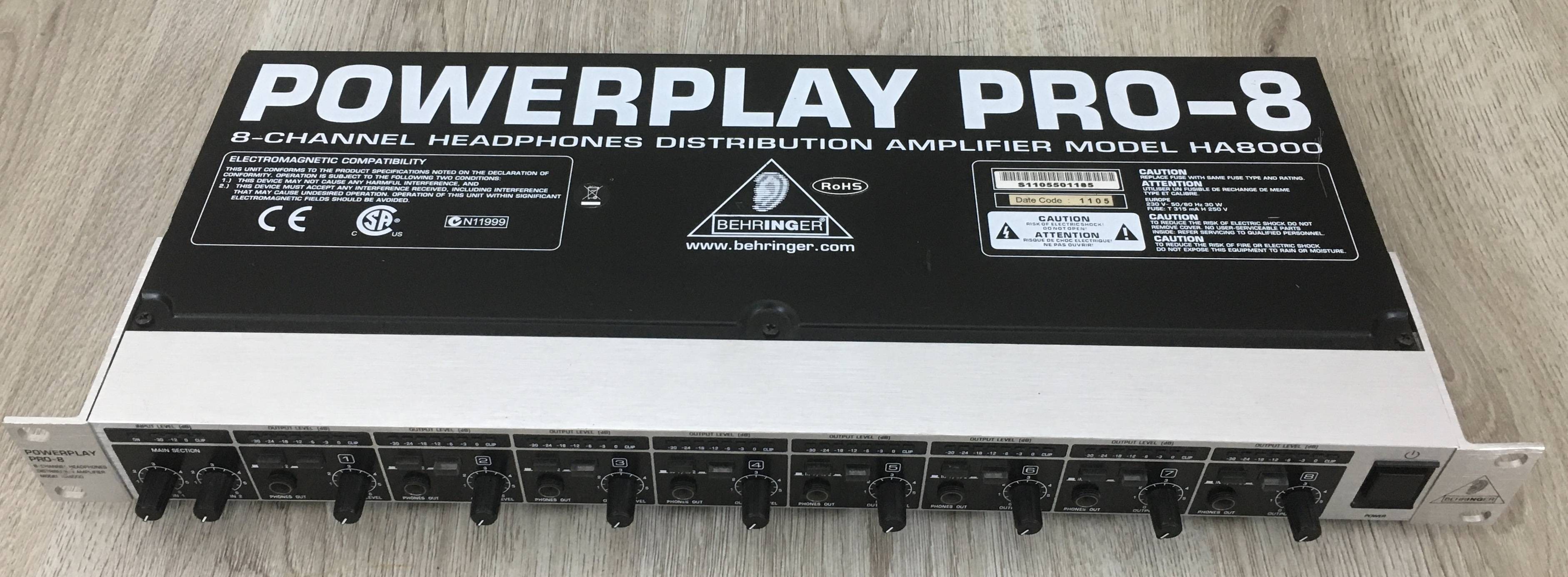 Behringer Powerplay HA8000 | Effetti e Processori Behringer