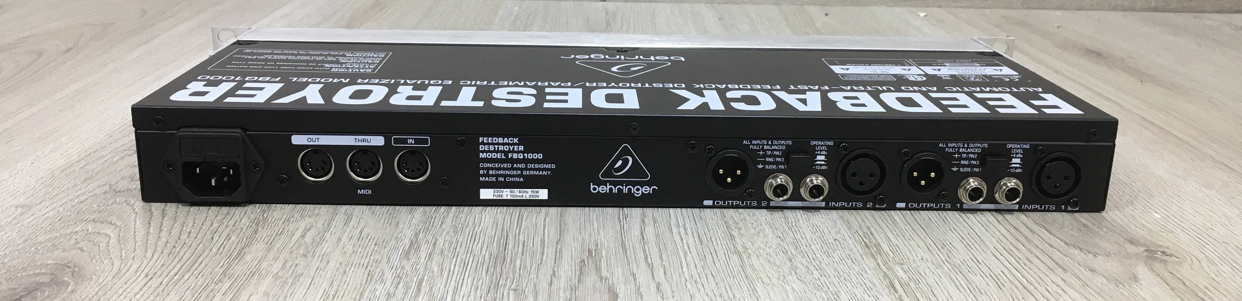Behringer FBQ1000 Feedback Destroyer | Effetti e Processori Behringer