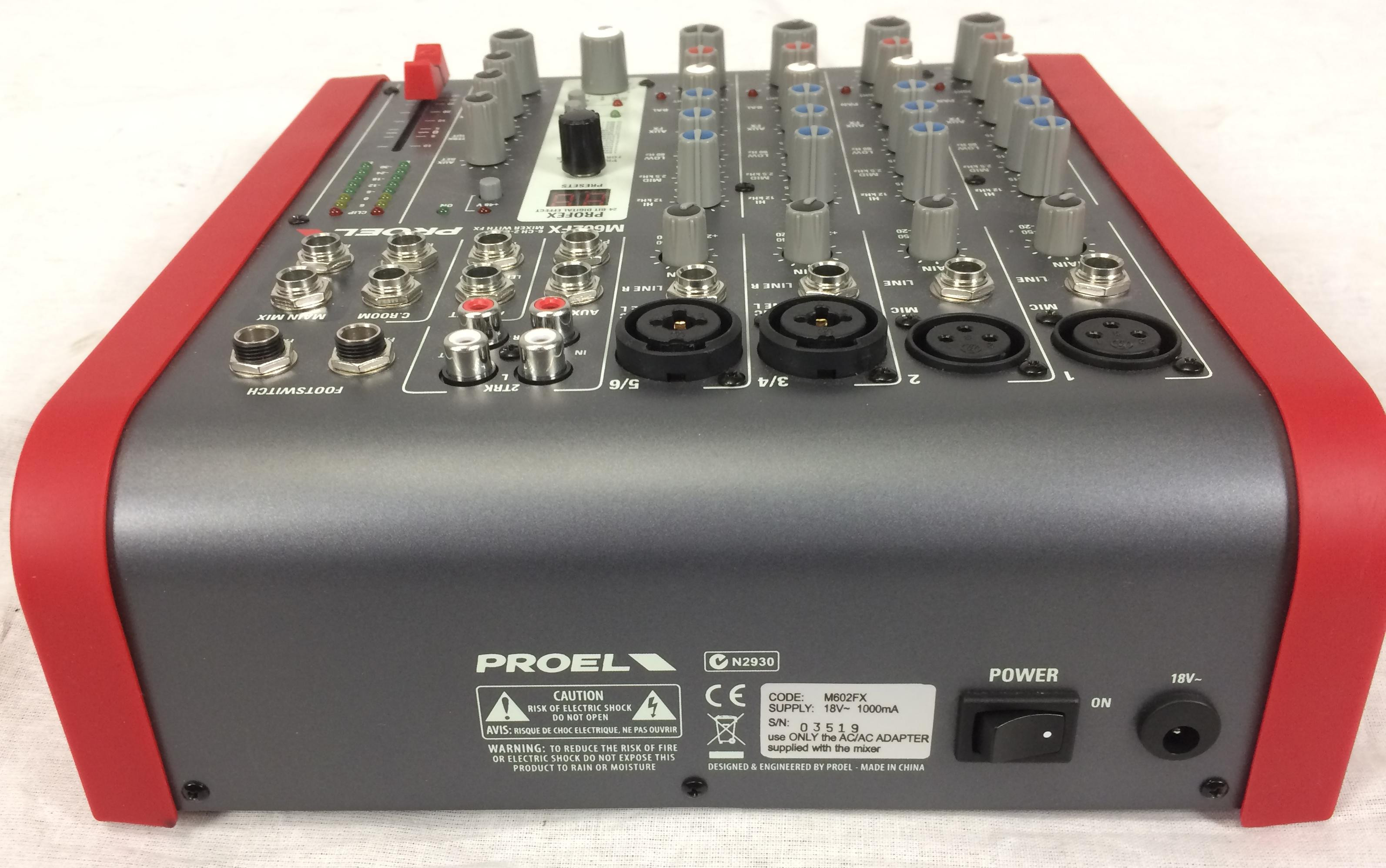 Proel M602FX Compact Mixer | Mixer Proel