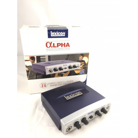 Lexicon Alpha | Schede Audio Lexicon