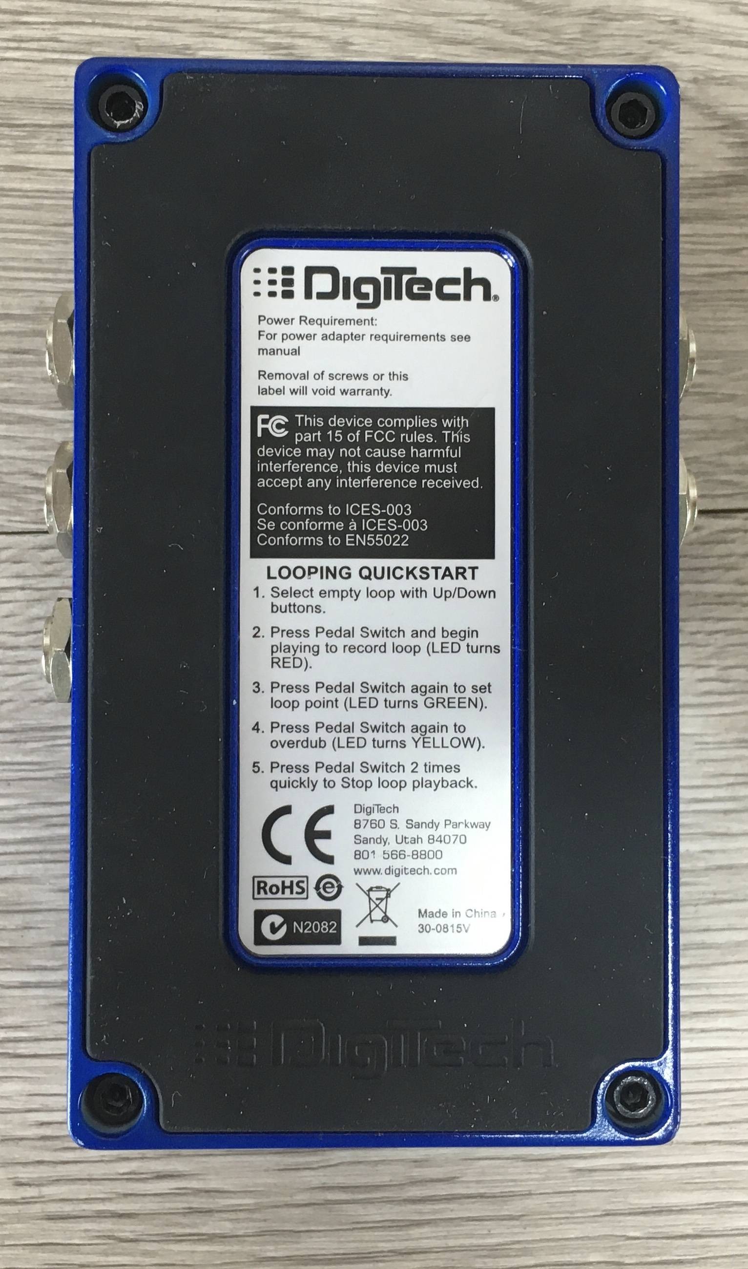 Digitech Jam Man Solo Xt loopstation | Effetti Digitech