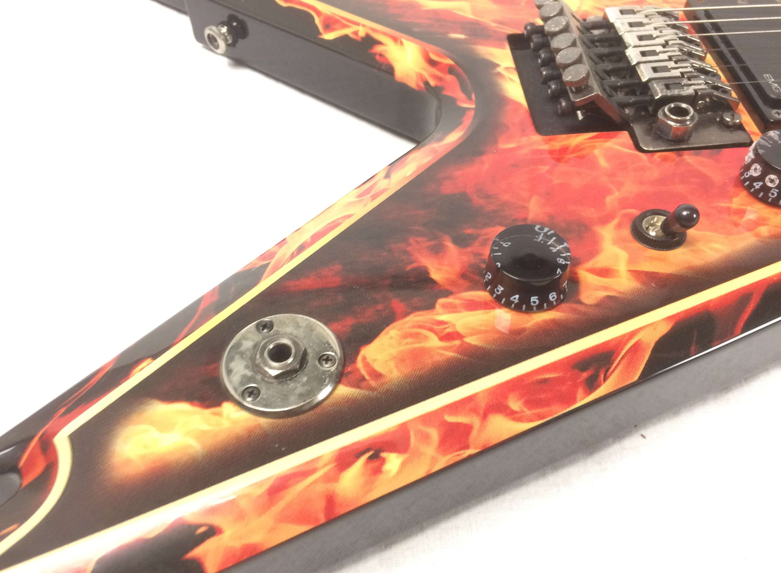 Chitarra Elettrica Dean DIME RAZORBACK V 255 con custodia