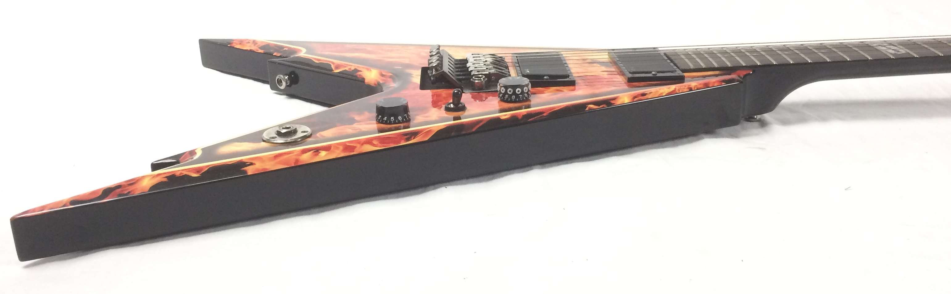 Chitarra Elettrica Dean DIME RAZORBACK V 255 con custodia