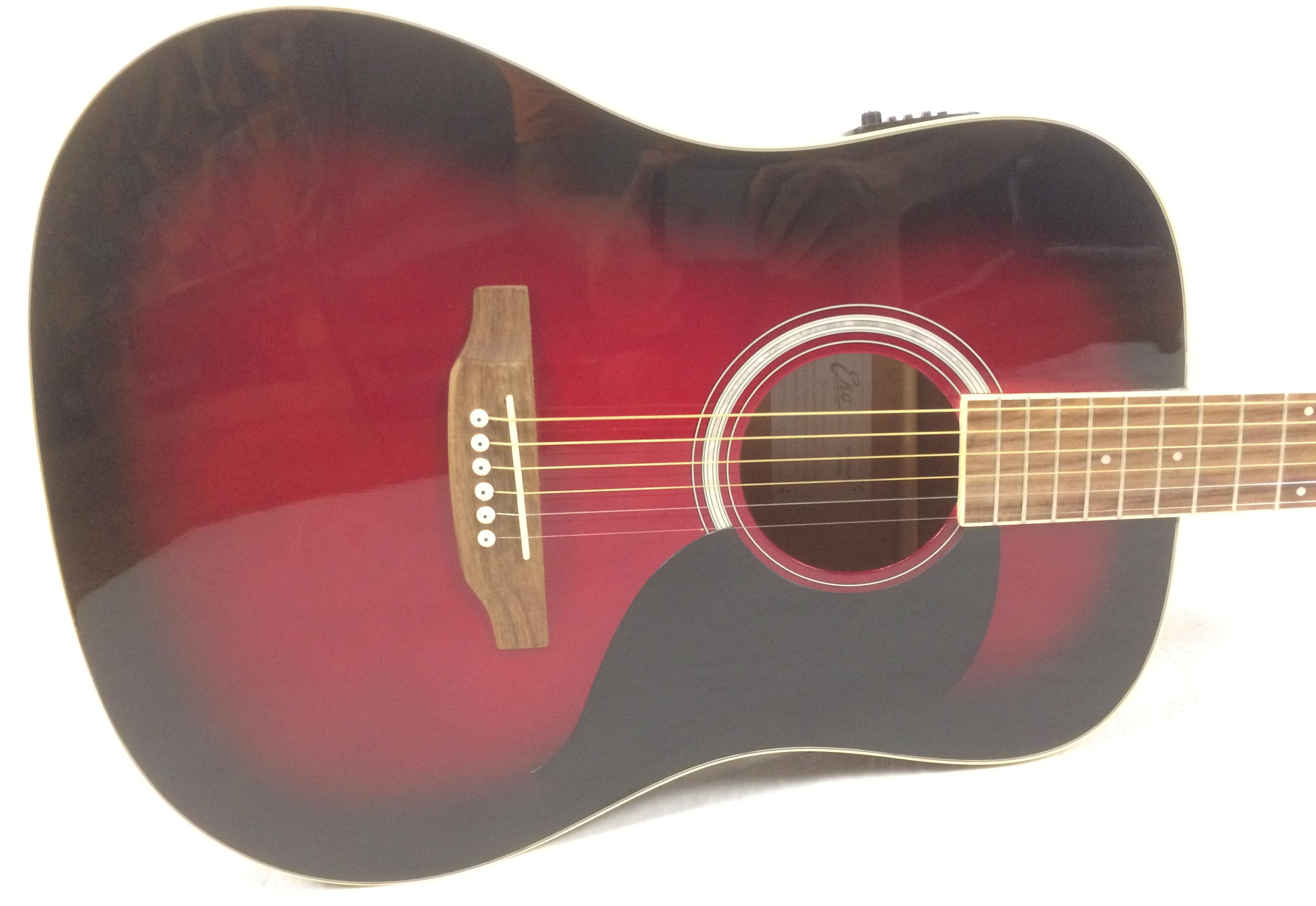 Chitarra Acustica Eko Ranger 6 Eq Red Sunburst con custodia